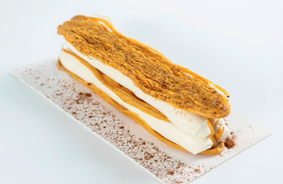 Mille feuille tiramisu caramel – Le Lab
